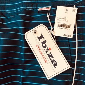 IBIZA Ocean Club | Swim | Ibiza Ocean Club Blue Striped Swim Trunks ...